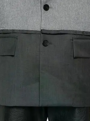 FENG CHEN WANG Two-tone Single-breasted Blazer
