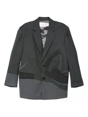 FENG CHEN WANG Patchwork Single-breasted Blazer
