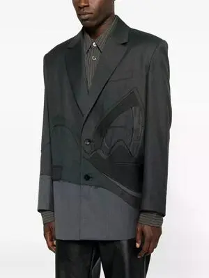 FENG CHEN WANG Patchwork Single-breasted Blazer