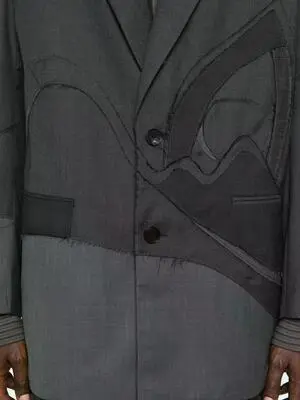FENG CHEN WANG Patchwork Single-breasted Blazer