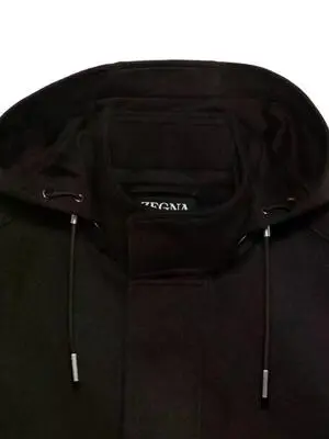 Zegna Drawstring Hood Coat