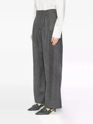 SUSANNE BOMMER Pleated Wide-leg Trousers