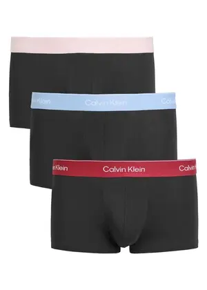 Calvin Klein Icon Low Rise Stretch-cotton Trunks - Black
