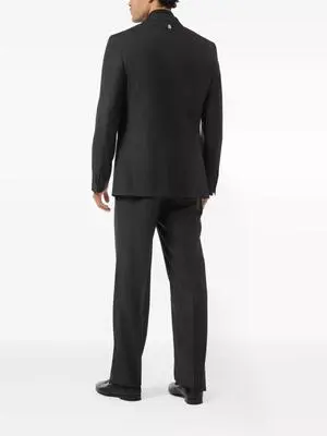 BILLIONAIRE Gessato Pinstripe Single-breasted Blazer - Black