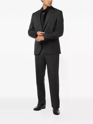BILLIONAIRE Gessato Pinstripe Single-breasted Blazer Black