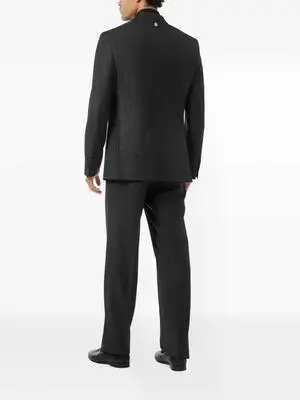 BILLIONAIRE Gessato Pinstripe-print Single-breasted Blazer - Black