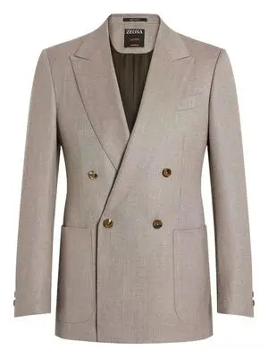 Zegna Double-breasted Wool Jacket