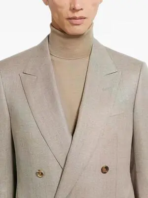 Zegna Double-breasted Wool Jacket