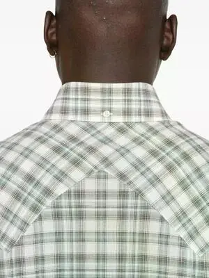 CARTER YOUNG Plaid Button-up Shirt - Grey