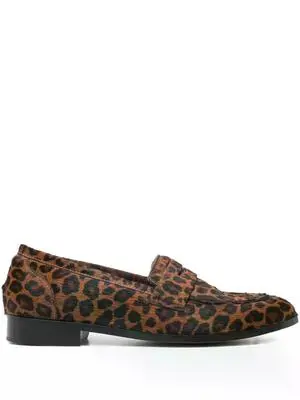 P.a.r.o.s.h Leopard Print Tassel Loafers
