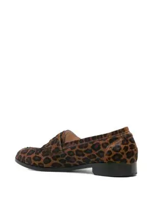 P.a.r.o.s.h Leopard Print Tassel Loafers