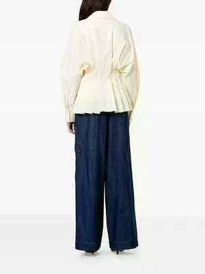 NICHOLAS Pleated Shirt - Neutrals