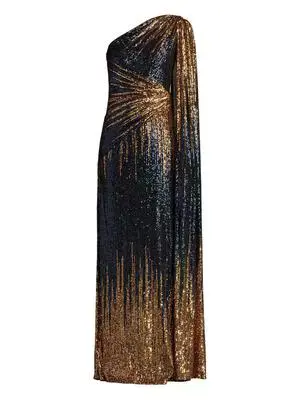 draped one-shoulder gowns