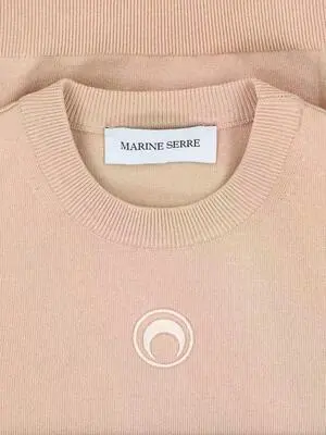 MARINE SERRE Short-sleeved Top With Moon Logo