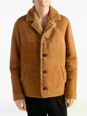 Prada Sheepskin Buttoned Jacket