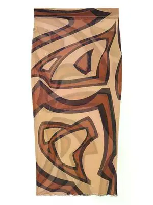 Emilio Pucci Labirinto-print Midi Skirt