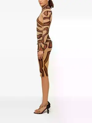Emilio Pucci Labirinto-print Midi Skirt