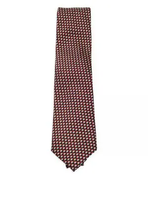 ZEGNA Geometric-Pattern Neck Tie