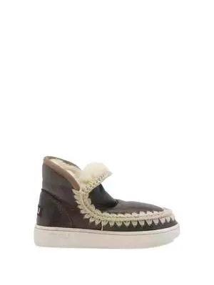 Mou Leather High-top Sneakers