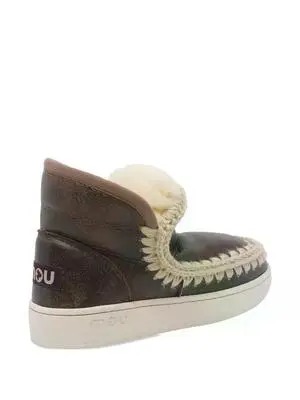 Mou Leather High-top Sneakers