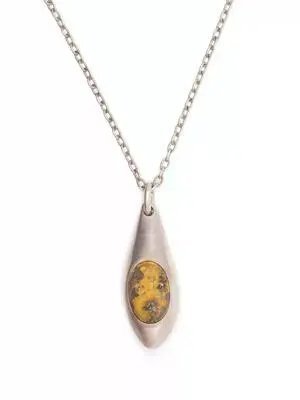 PARTS OF FOUR Chrysalis Jasper Necklace - Silver