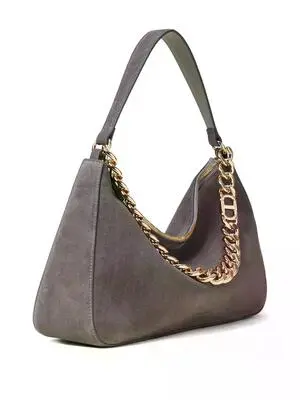 TWINSET Chain-embellished Suede Shoulder Bag