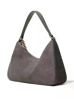 TWINSET Chain-embellished Suede Shoulder Bag