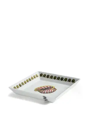 FORNASETTI Vide-poche Shell-pattern Square Tray