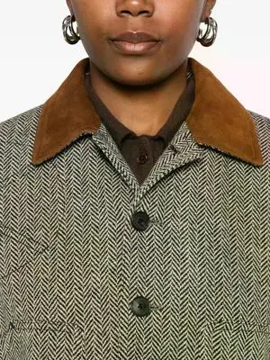 Polo Ralph Lauren Suede-trim Herringbone Jacket