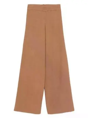 TWINSET Ribbed Wide Leg Trousers