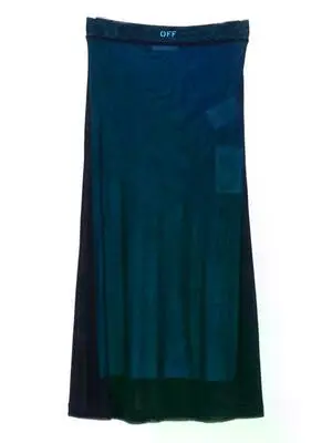 Off-White Mesh Midi Skirt