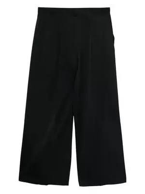 PUSHBUTTON Pleat-detail Wide Leg Trousers