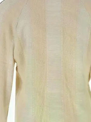 Adidas Polo Neck Stripe-detail Sweater - Neutrals