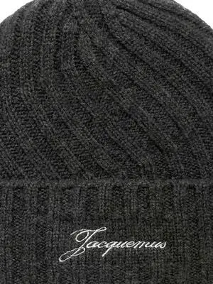 Jacquemus Le Tourini Cashmere Beanie - Grey