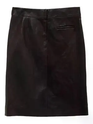 FERRAGAMO Leather Mini Skirt