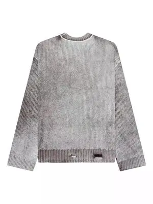 REPRESENT Ribbed Crew-neck Sweater - Grey