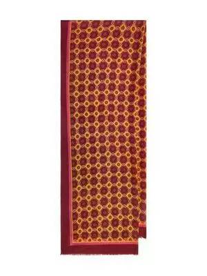 Malìparmi Geometric-patterned Scarf - Red