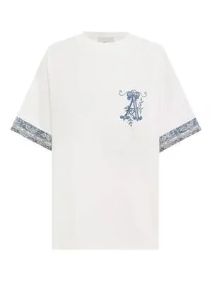 ALEMAIS Embroidered-Cuff T-Shirt
