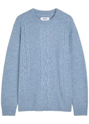 WAX LONDON Hyatt Cable-knit Jumper