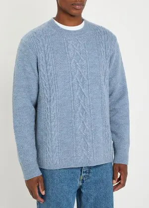WAX LONDON Hyatt Cable-knit Jumper