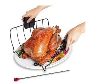 CUISIPRO Roast & Serve Non-stick Turkey And Poultry Roasting Rack