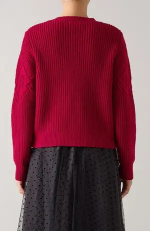 LK BENNETT Orla Pointelle Cardigan