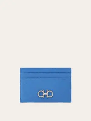 FERRAGAMO Gancini Card Holder Blue