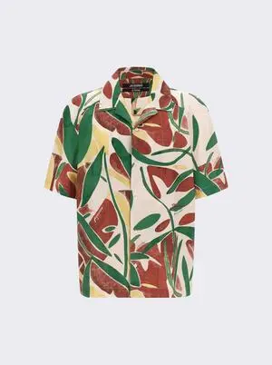 Jacquemus La Chemise Fonccio Print Abstract Vegetal Pi - Multi