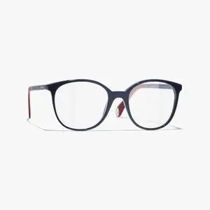 Chanel Pantos Eyeglasses - Navy Blue & Burgundy