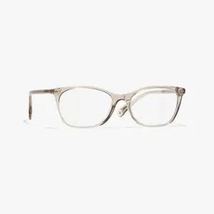 Chanel Rectangle Eyeglasses Taupe