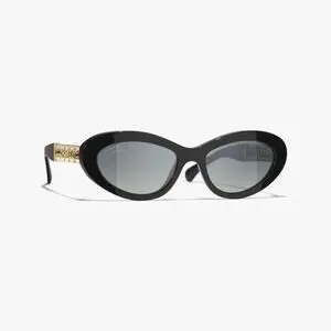 Chanel Cat Eye Sunglasses Black