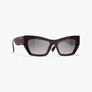 Chanel Cat Eye Sunglasses Dark Purple