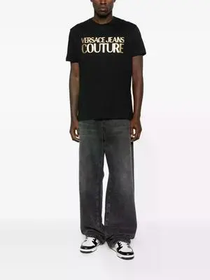 Versace Logo-print T-shirt - Black