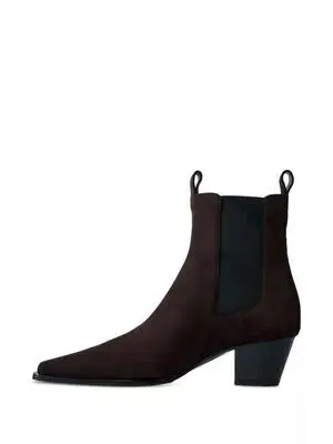 TOTEME 80mm Suede Pointed-toe Boots - Brown
